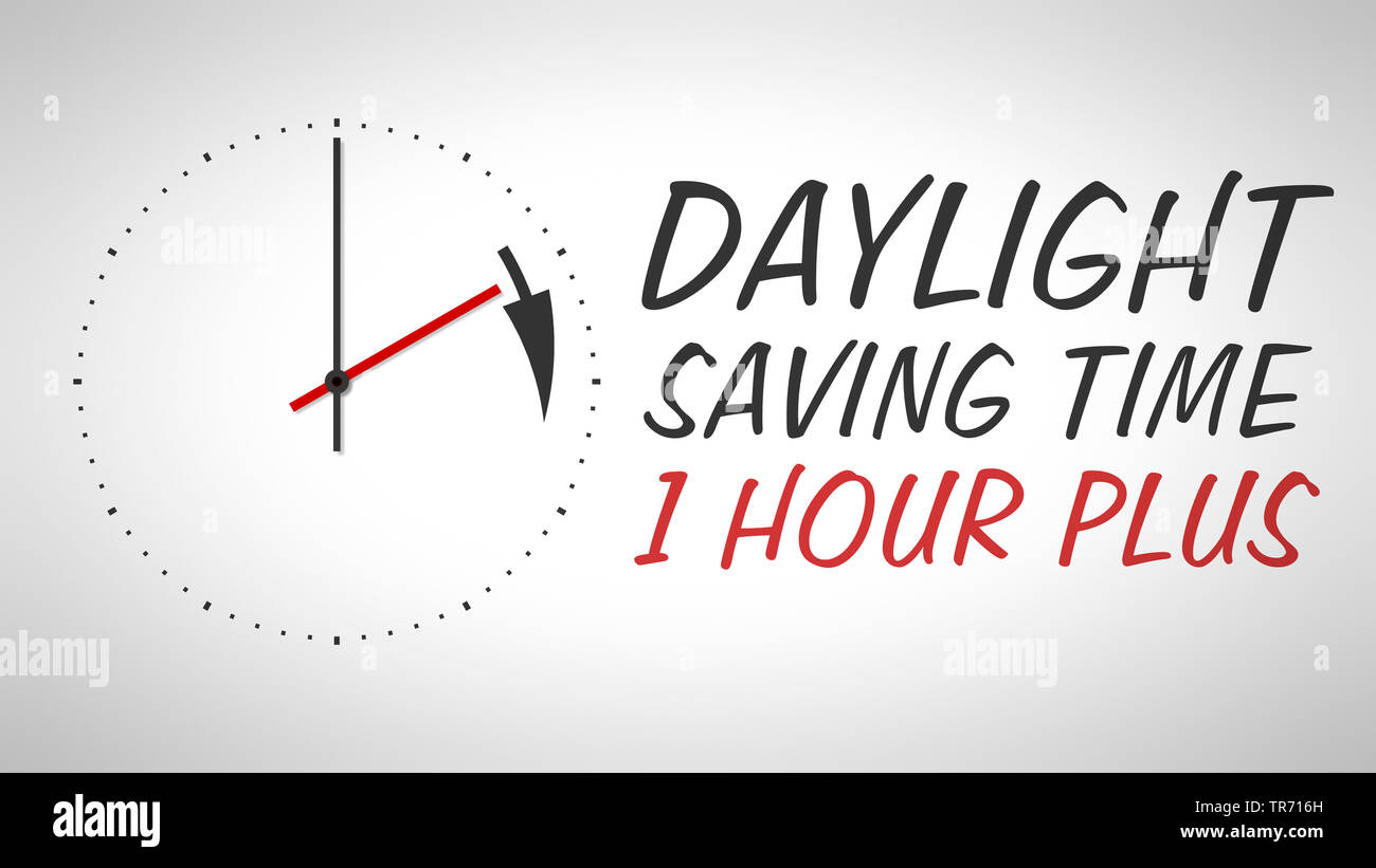 3D computer graphic, clock with clock hands symbolise saving time ...