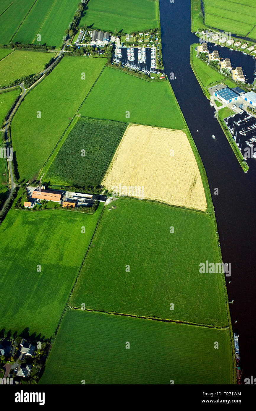 Aerial photo of Friesland, Netherlands, Frisia Stock Photo - Alamy