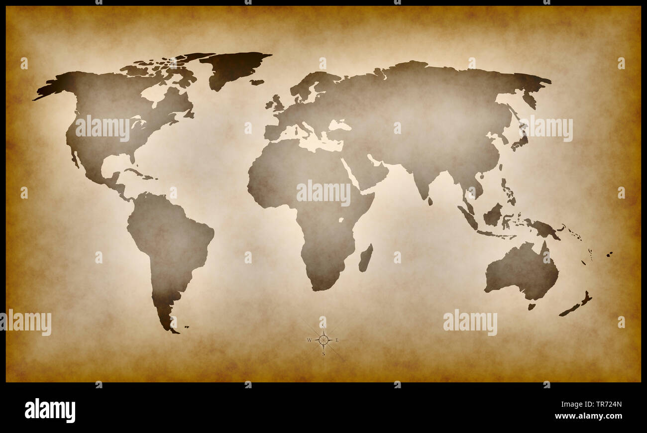 World borders maps hi-res stock photography and images - Alamy