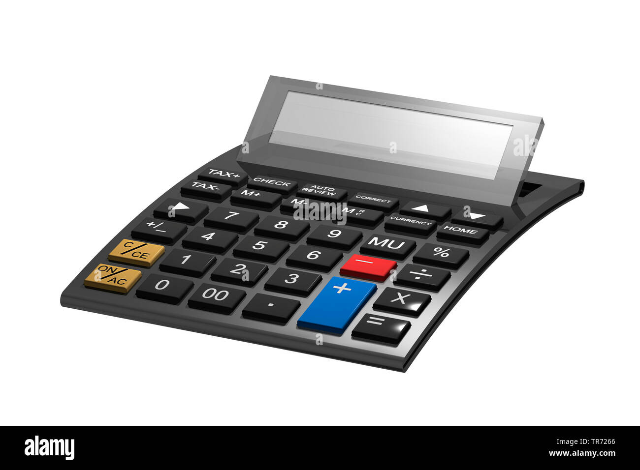 Tabletop calculator Cut Out Stock Images & Pictures - Alamy