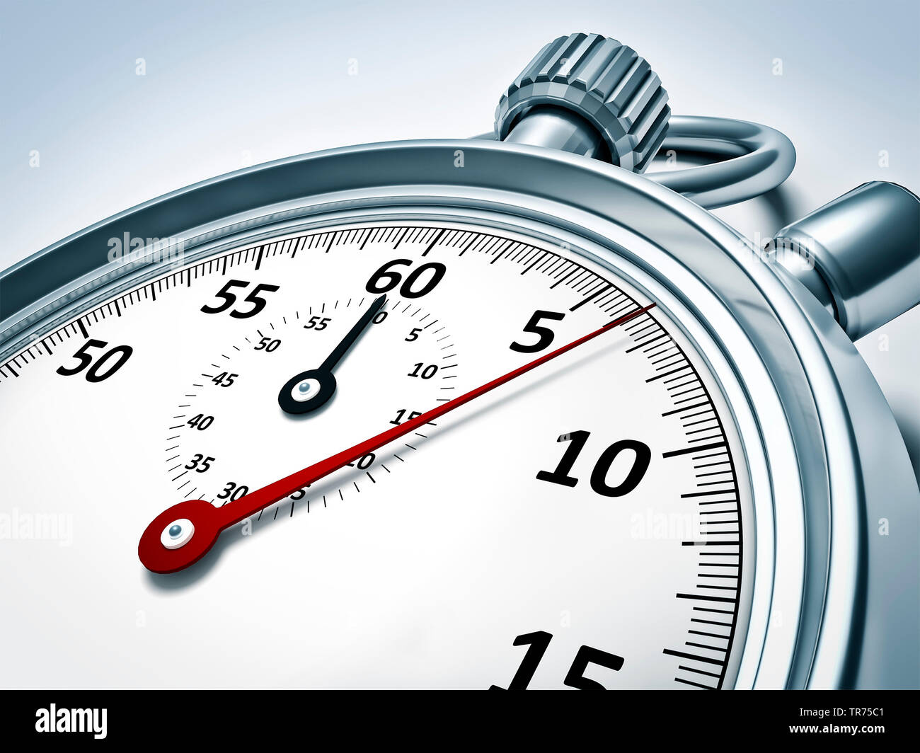 stopclock, cutout, 6 seconds Stock Photo - Alamy