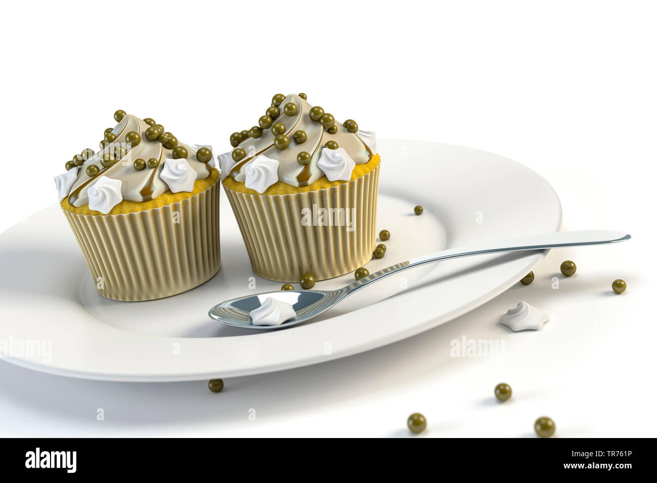 Duo of cupcakes hi-res stock photography and images - Alamy