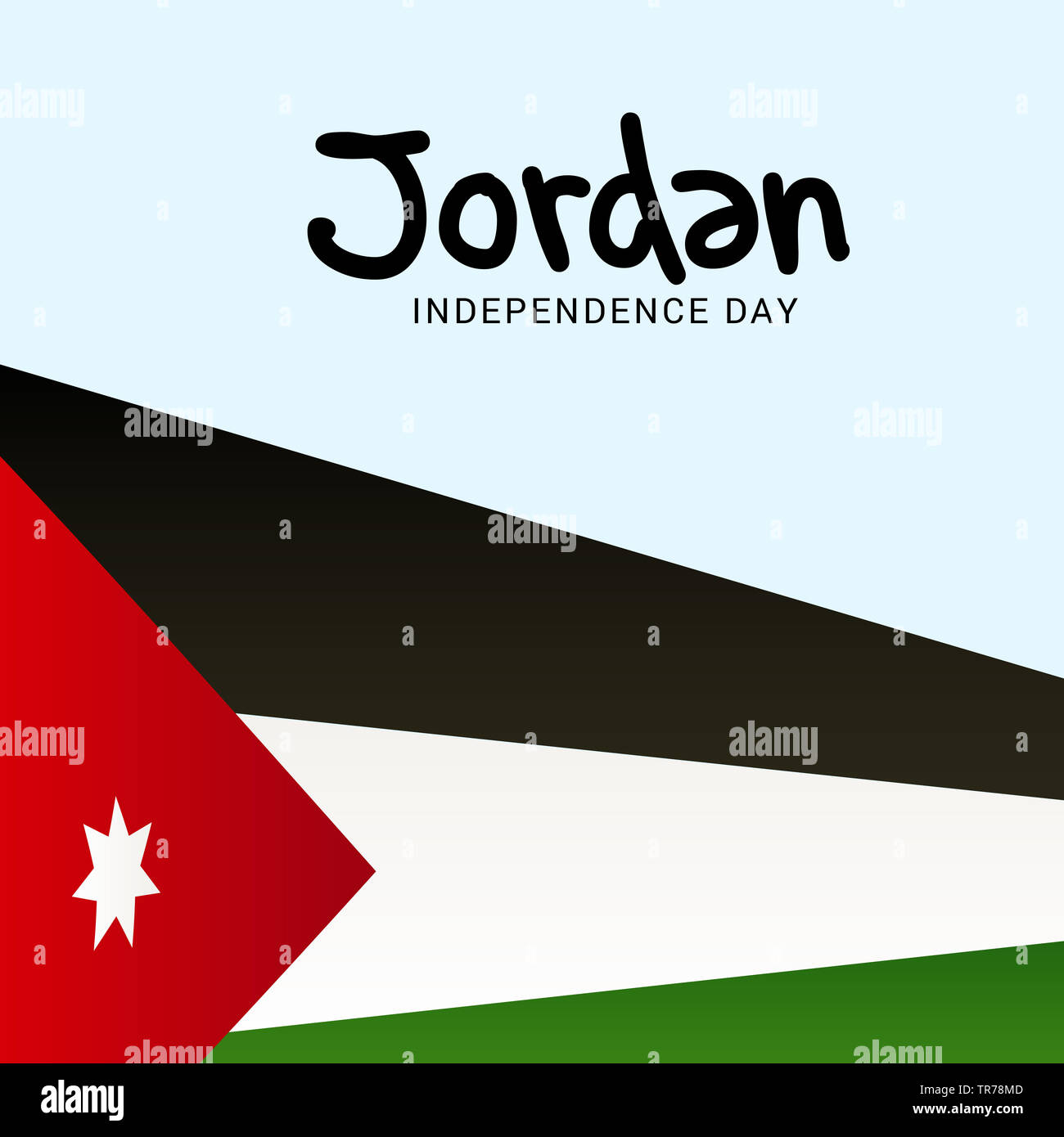 Editable vector jordan country flag hi-res stock photography and images ...