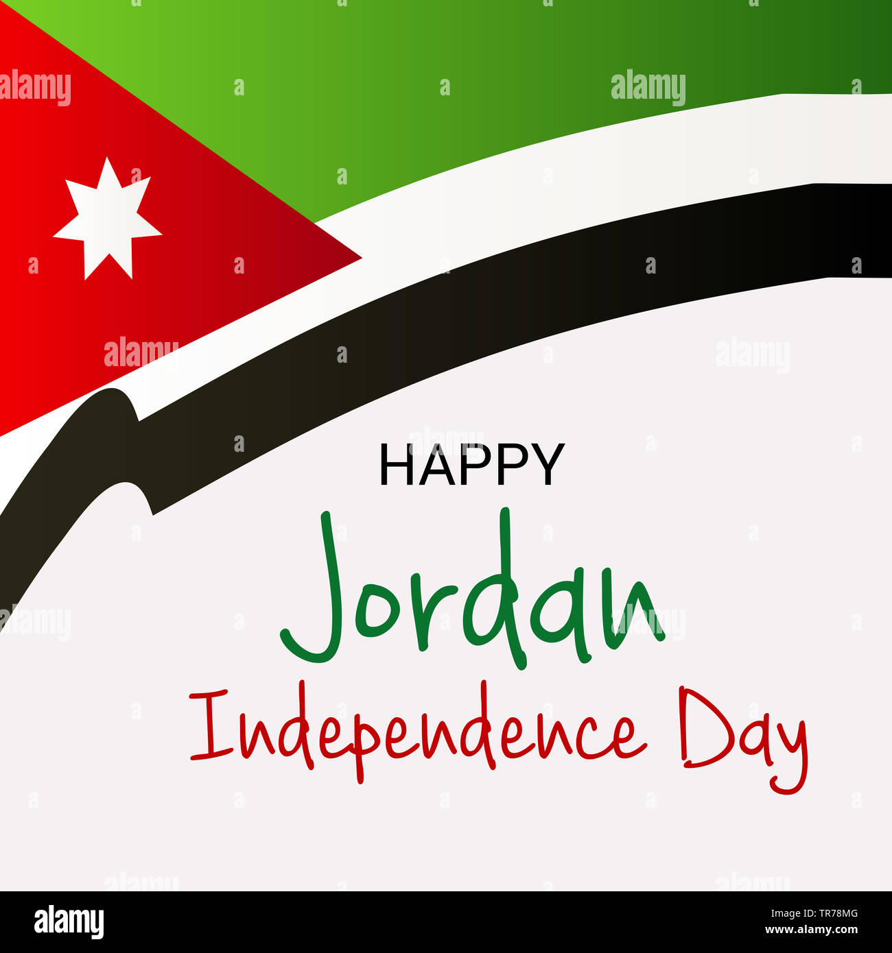 Editable vector jordan country flag hi-res stock photography and images ...