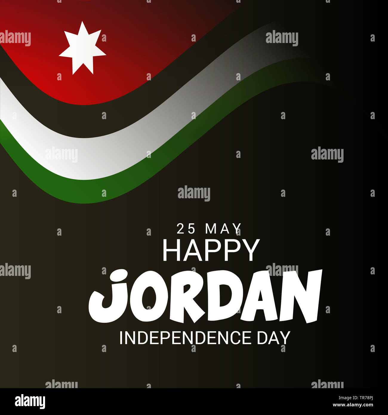 Editable vector jordan country flag hi-res stock photography and images ...