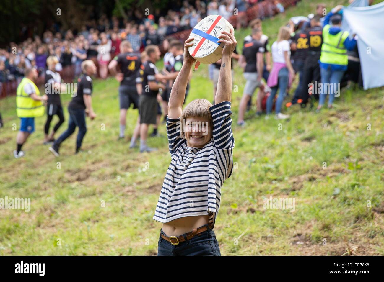 Flo early cheese rolling hi-res stock photography and images - Alamy