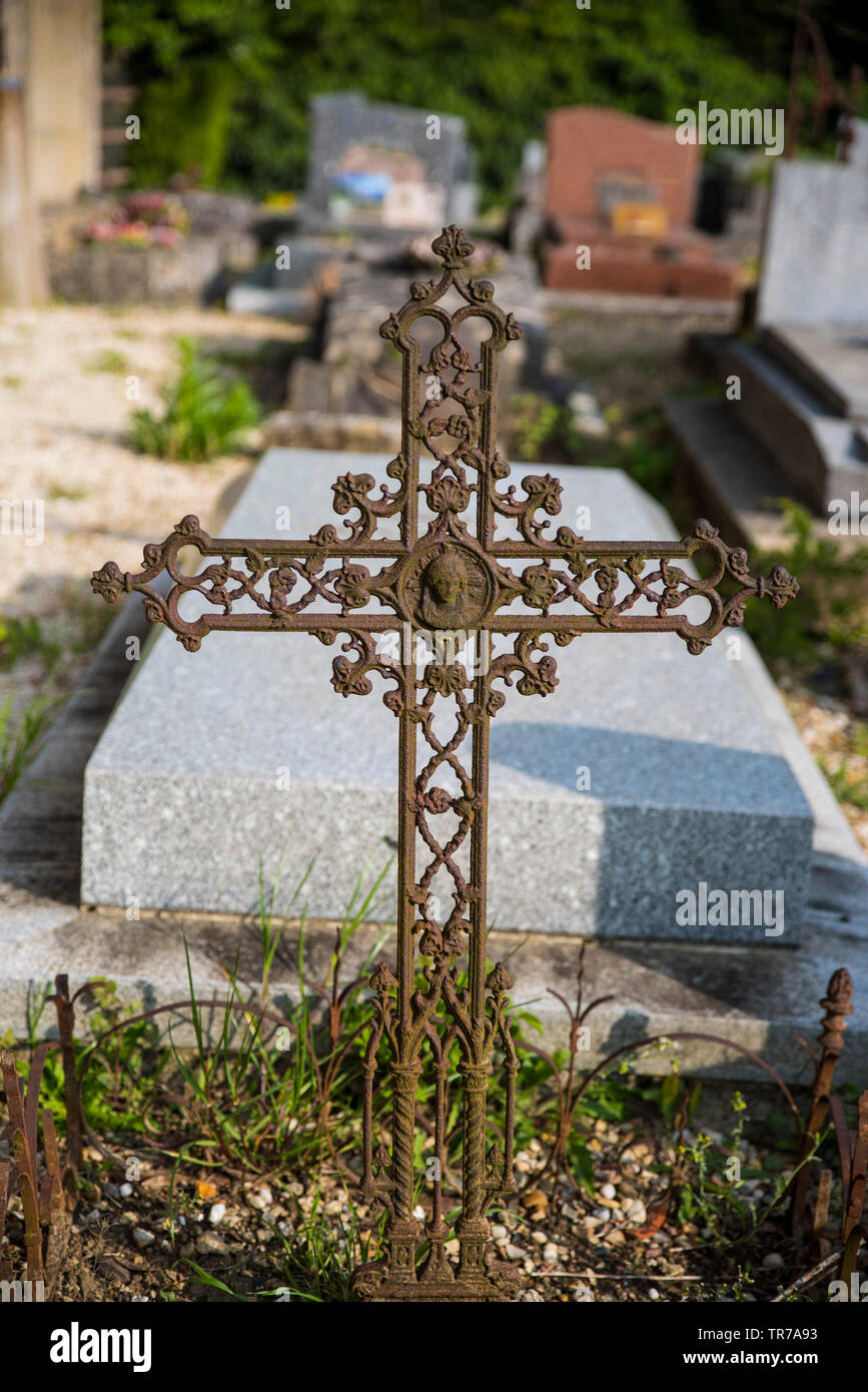 Catholic Cross In Cemetery High Resolution Stock Photography and Images ...