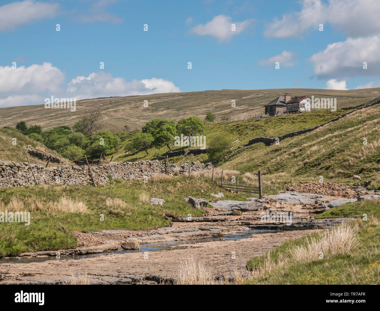 Alternative cloudscape view towards the Blea Moor Signal Box on the ...