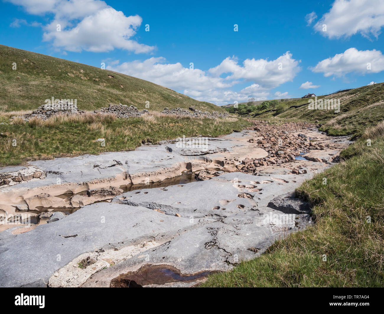 Alternative cloudscape view towards the Blea Moor Signal Box on the ...