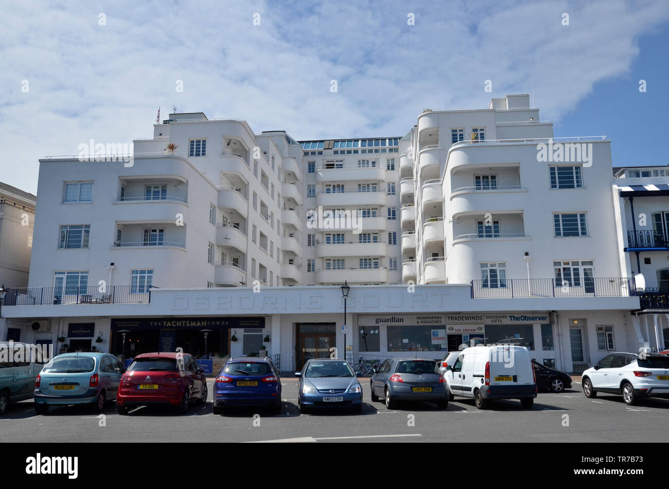 Osborne Court, a residential development on the seafront at Cowes on ...