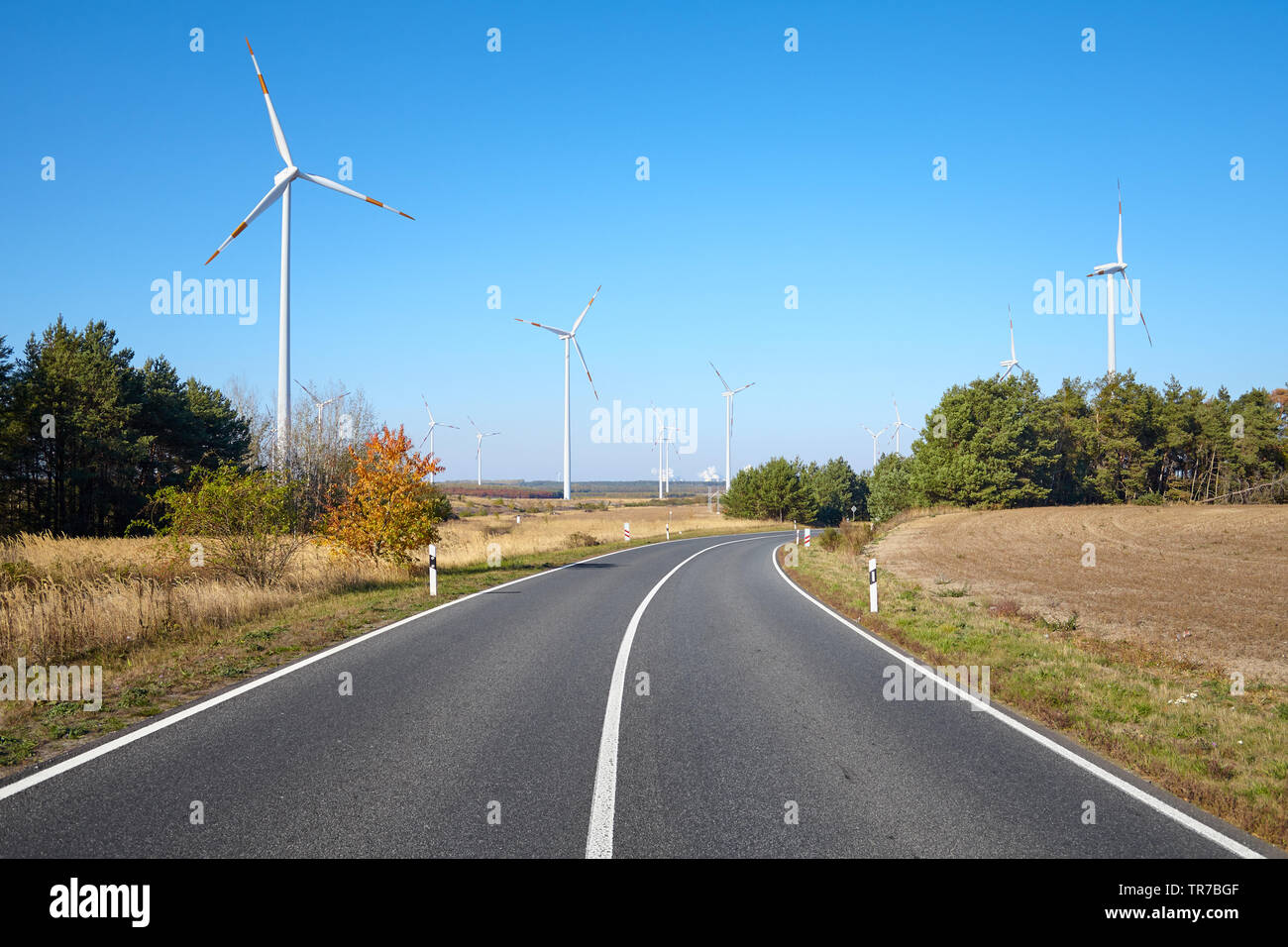 Wind turbines in a rural landscape hi-res stock photography and images ...