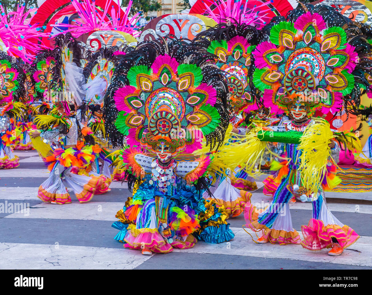 Participants in the Masskara Festival in Bacolod Philippines Stock Photo - Alamy