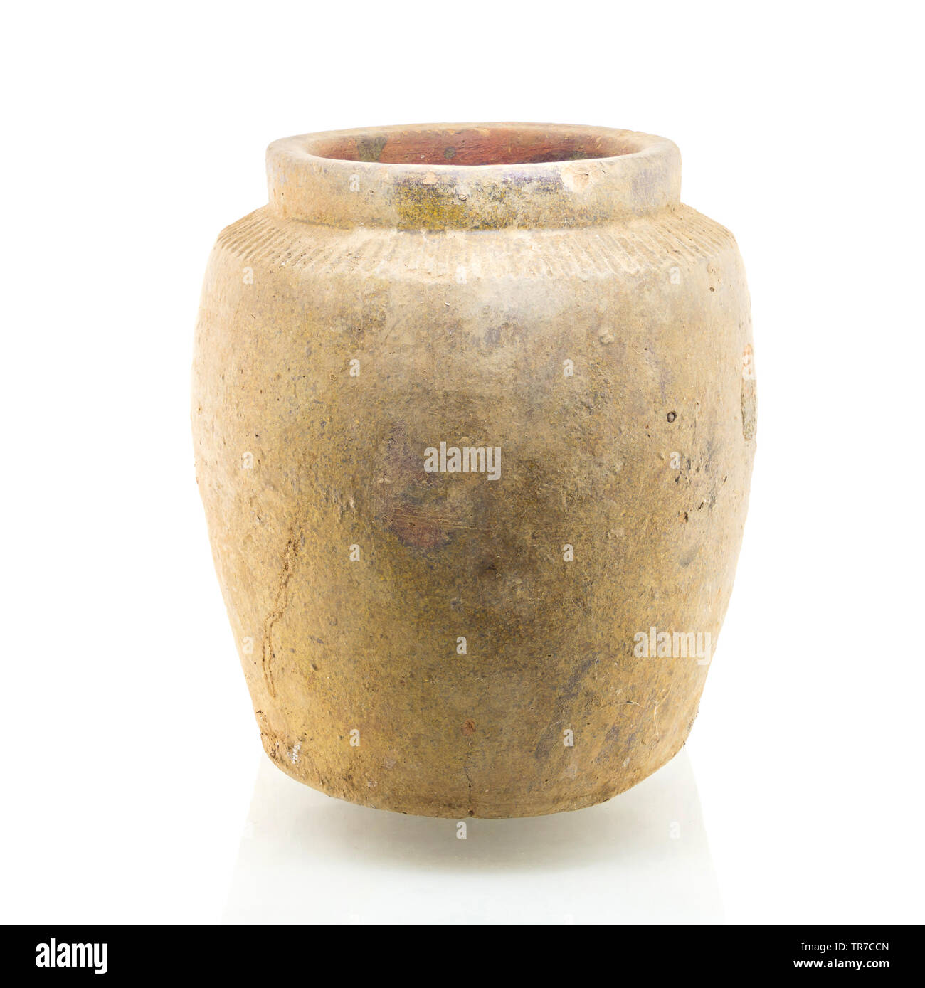 Orange jar isolated on white background Stock Photo - Alamy