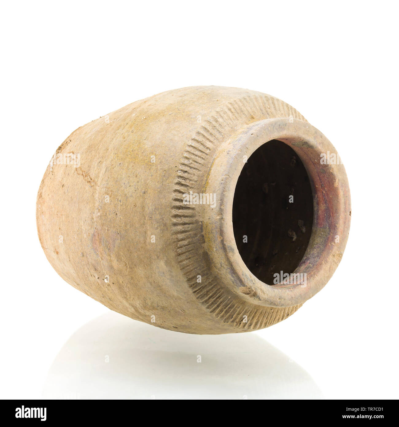 Orange jar isolated on white background Stock Photo - Alamy