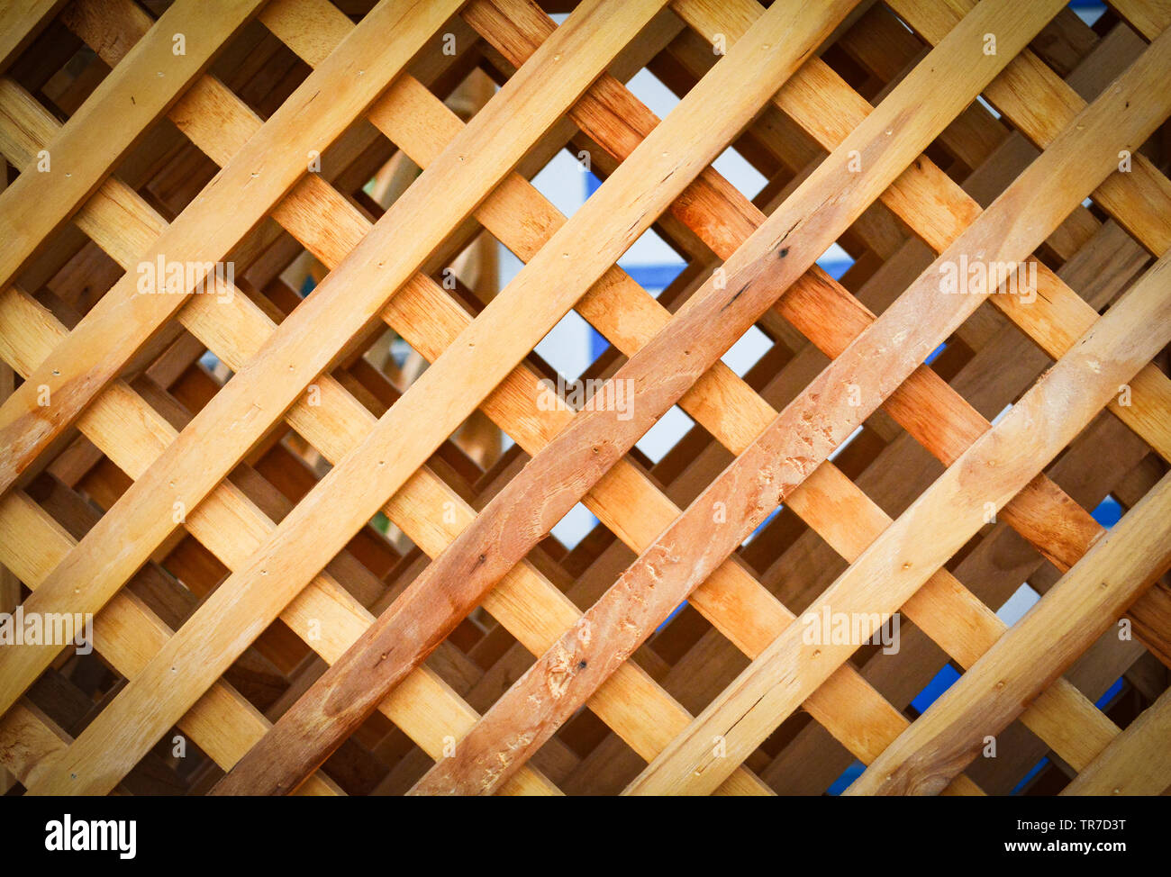The grid wood background / Wooden cross of grid for fence or Partition ...