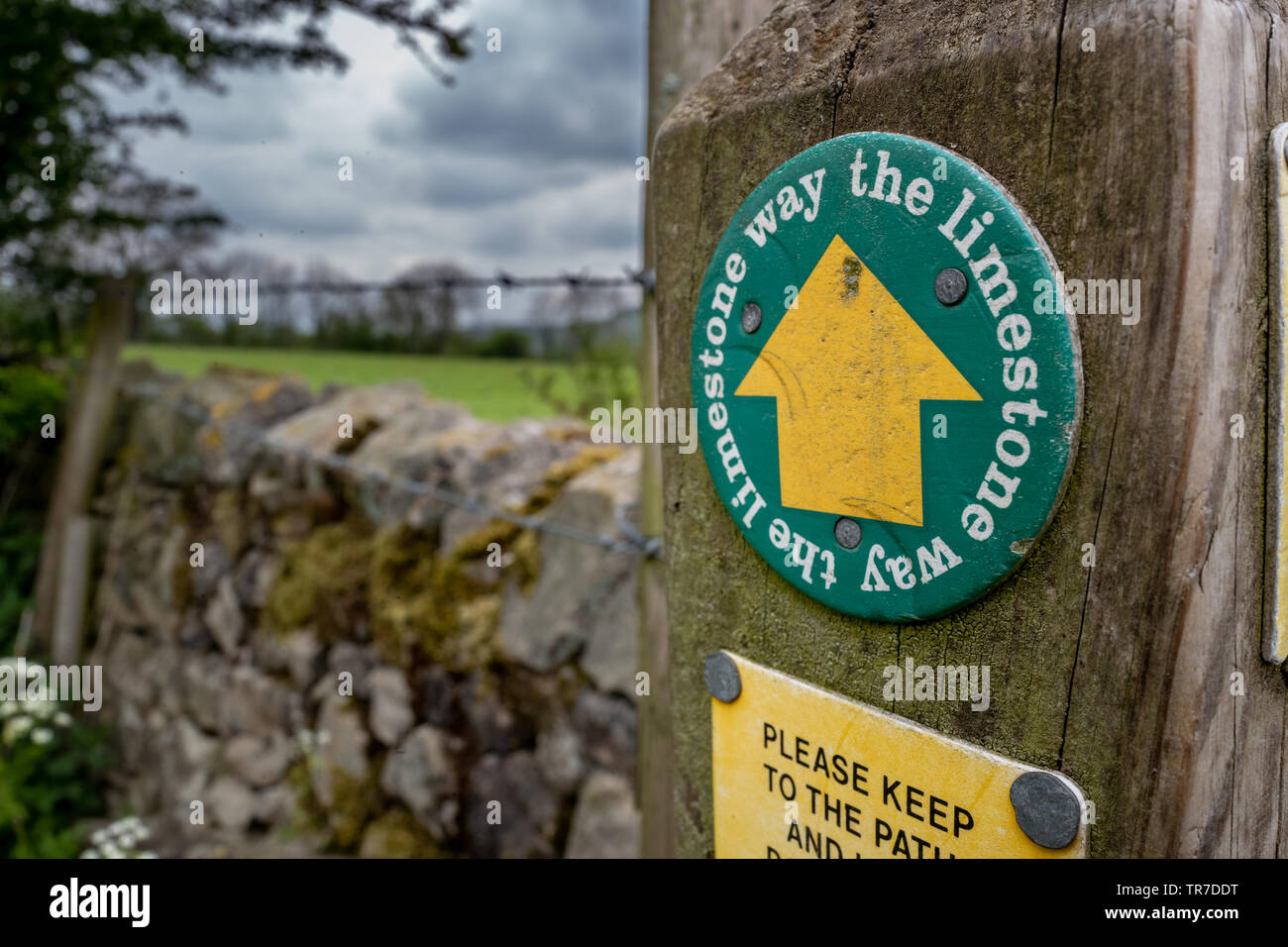 The Limestone Way in Derbyshire UK Stock Photo - Alamy
