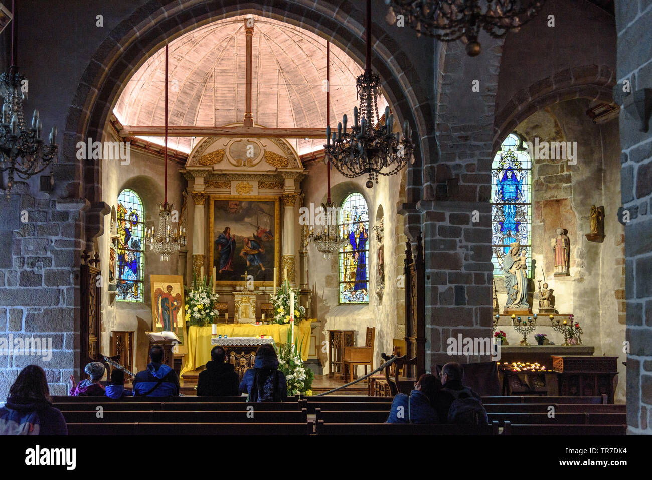 Inside mont st michel hi-res stock photography and images - Alamy