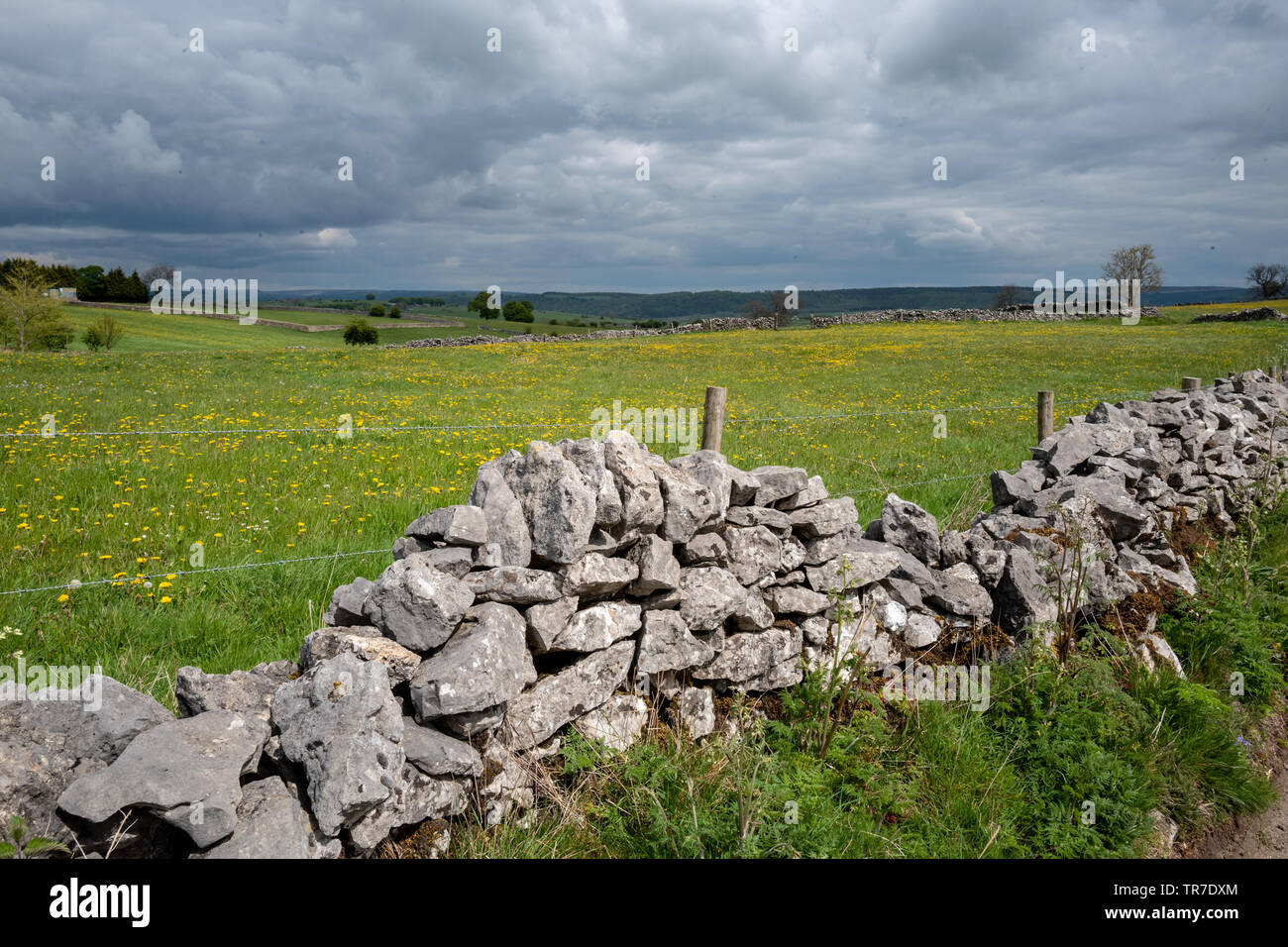 The Limestone Way in the Peak District Stock Photo - Alamy