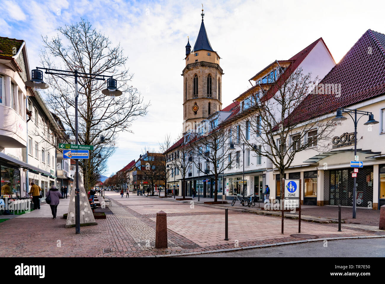 Cityscape of Balingen. Balingen is a town in Baden-Württemberg, Germany ...