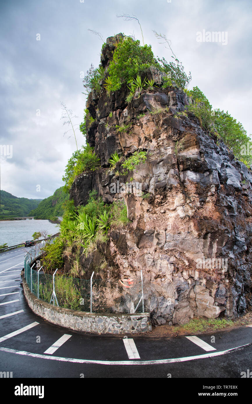 Aerial view of Maconde viewpoint in Mauritius Stock Photo - Alamy