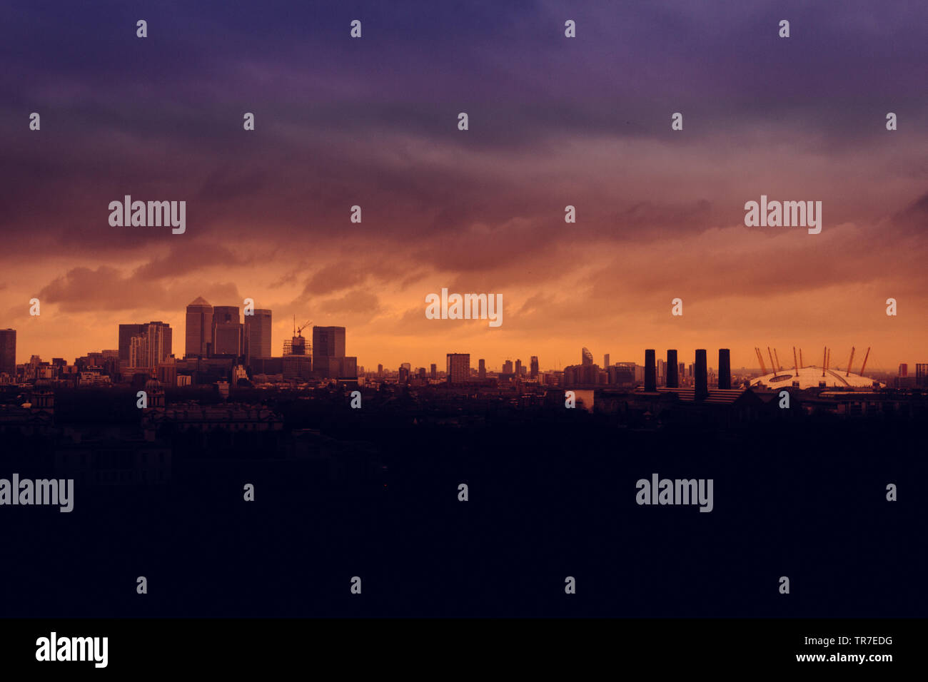 Royal observatory greenwich sunset hi-res stock photography and images ...