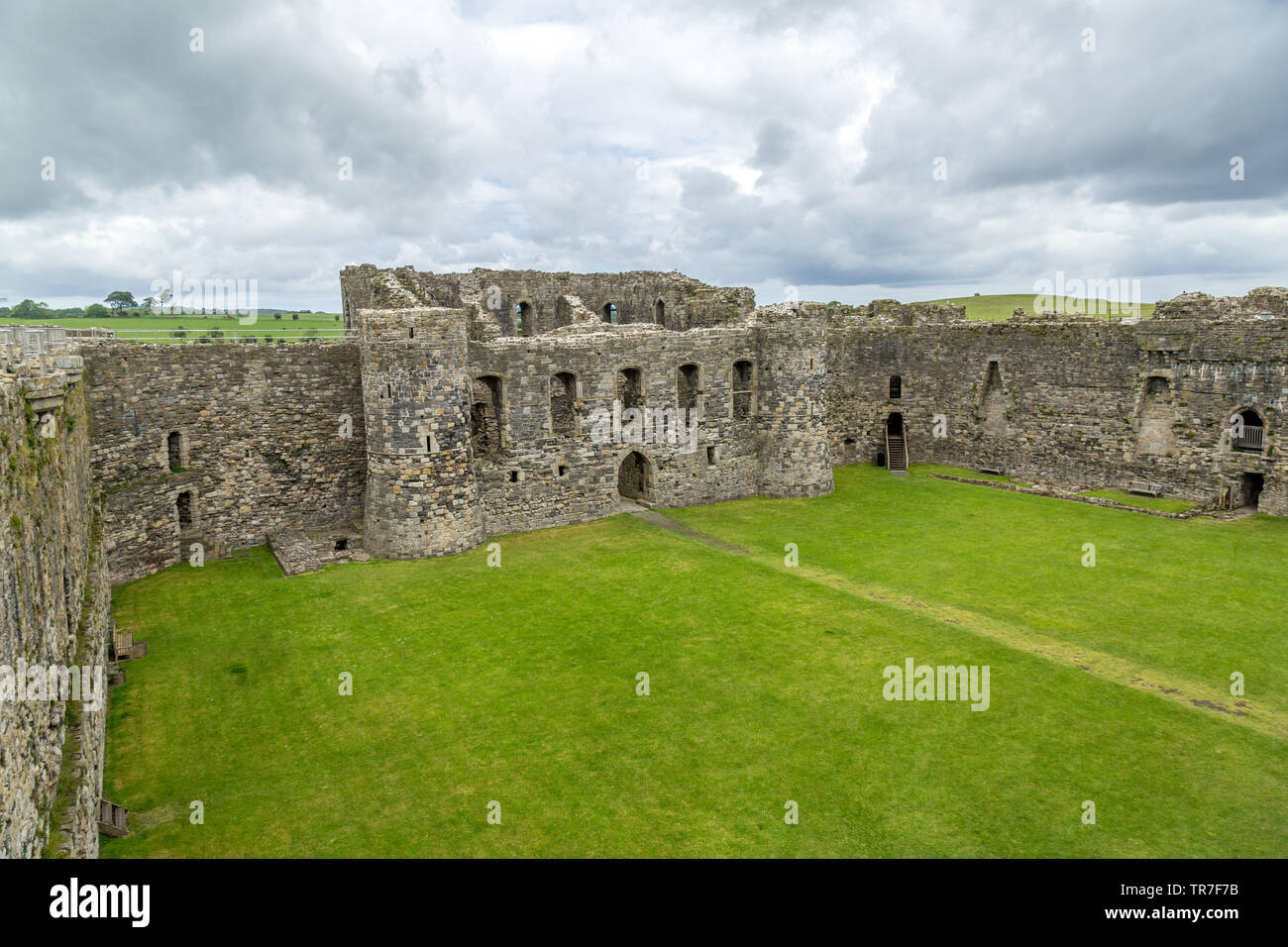 Beaumaris Castle on the Island of Anglesey in North Wales Stock Photo ...