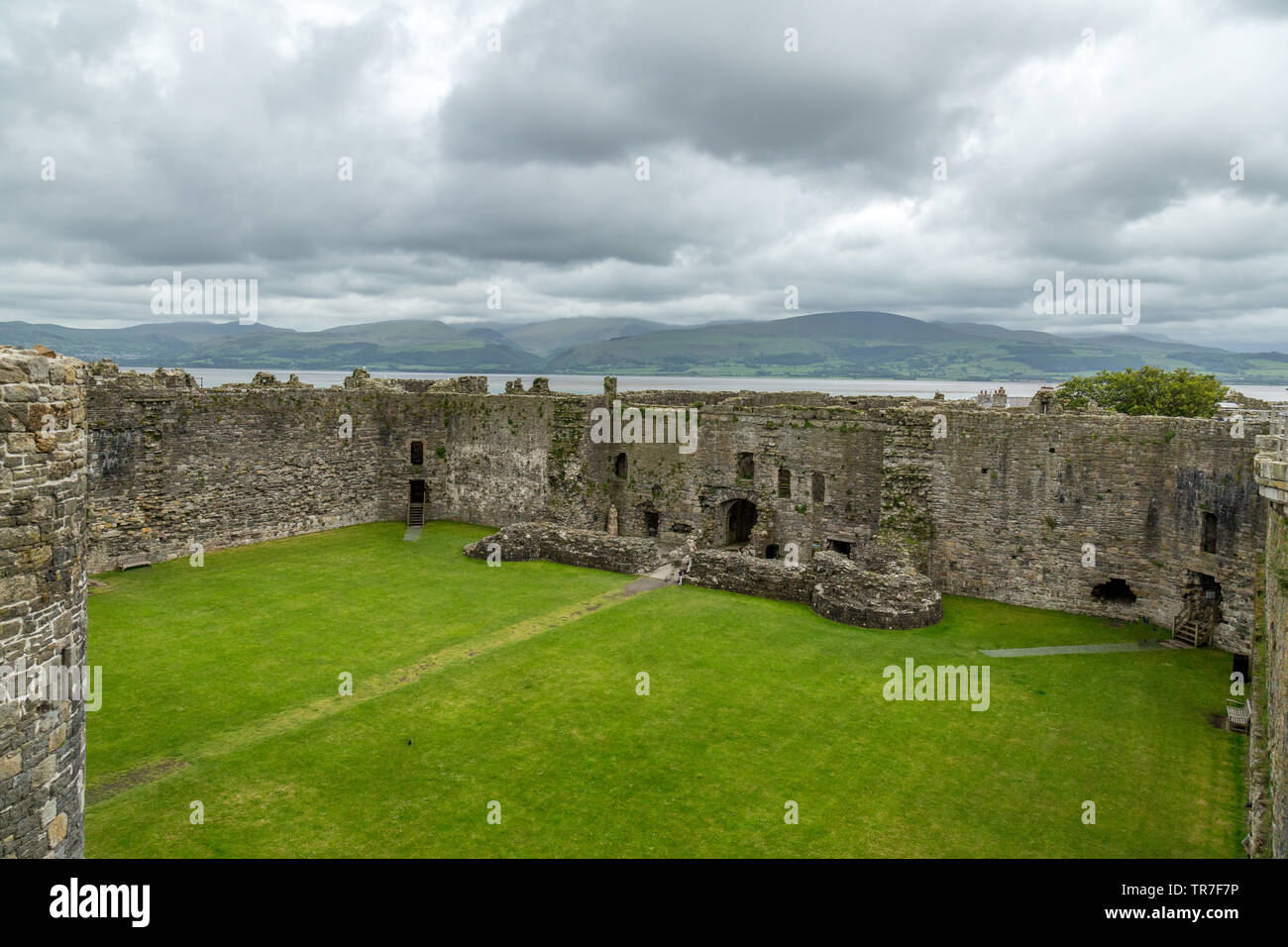Beaumaris Castle on the Island of Anglesey in North Wales Stock Photo ...