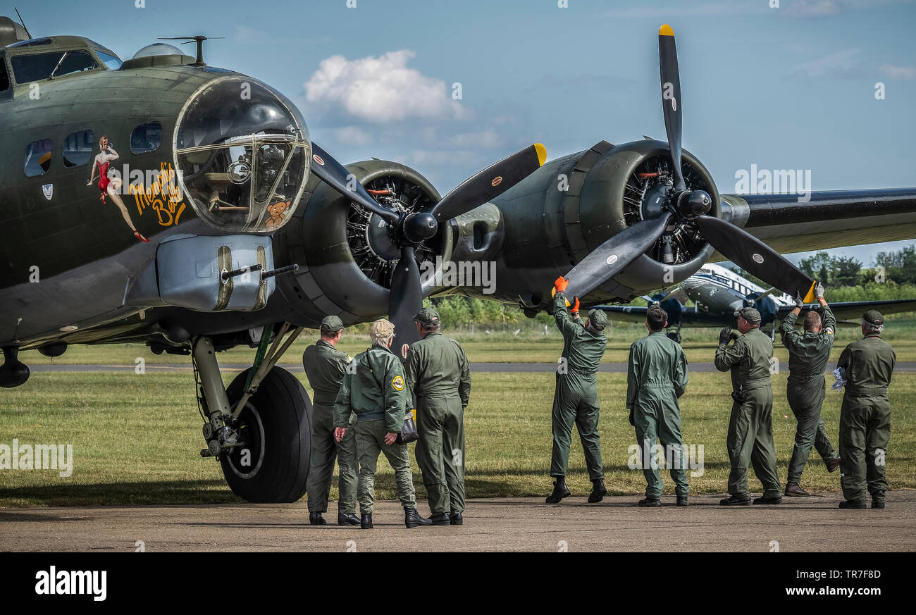 B-17 Sally B Flying Fortress Stock Photo - Alamy
