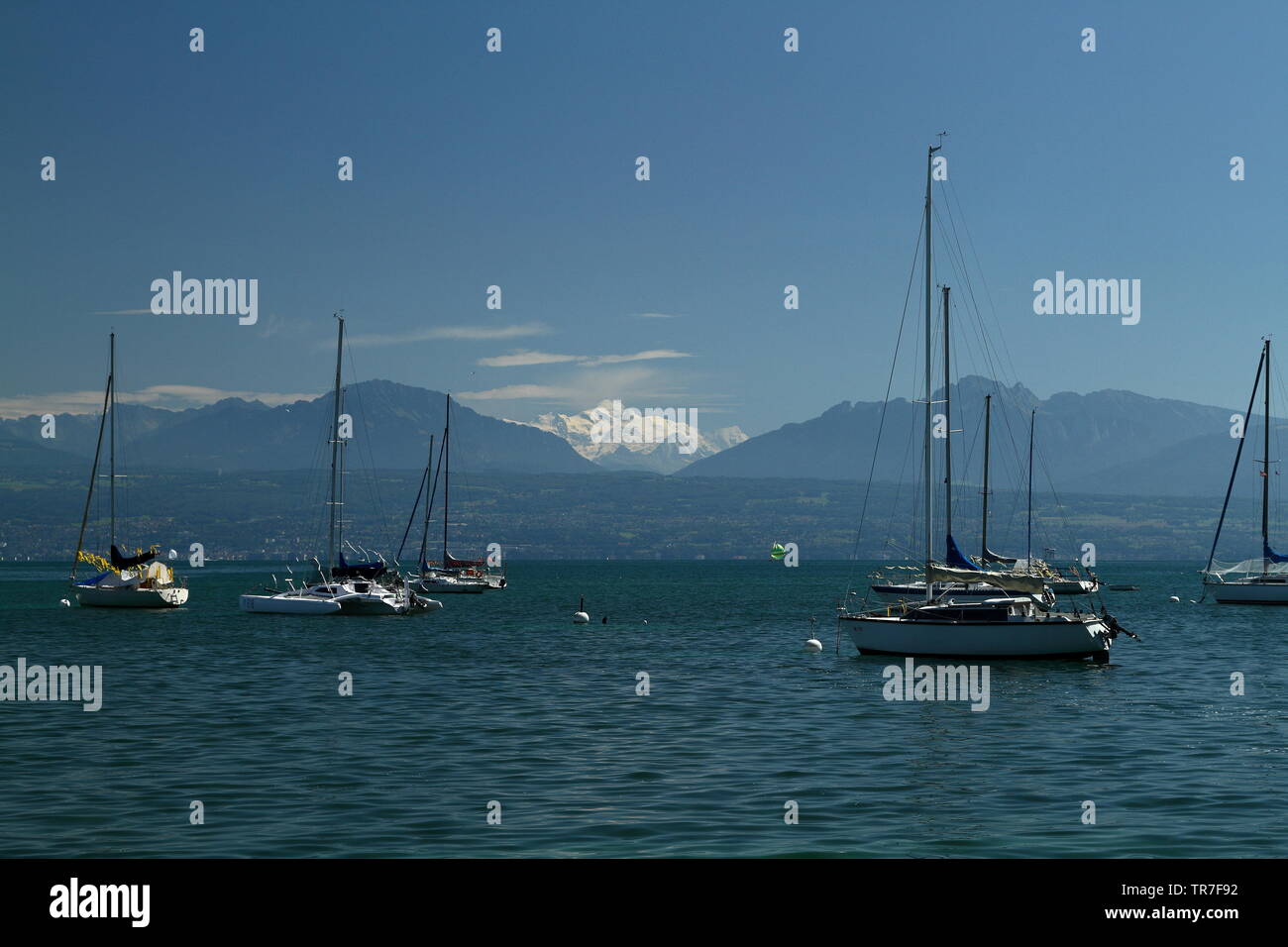 Morges, a town on Geneva Lake Stock Photo - Alamy