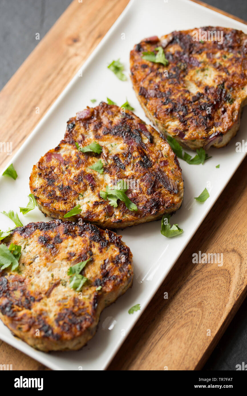 Minced turkey fillet meat bought from a supermarket in the UK that has ...