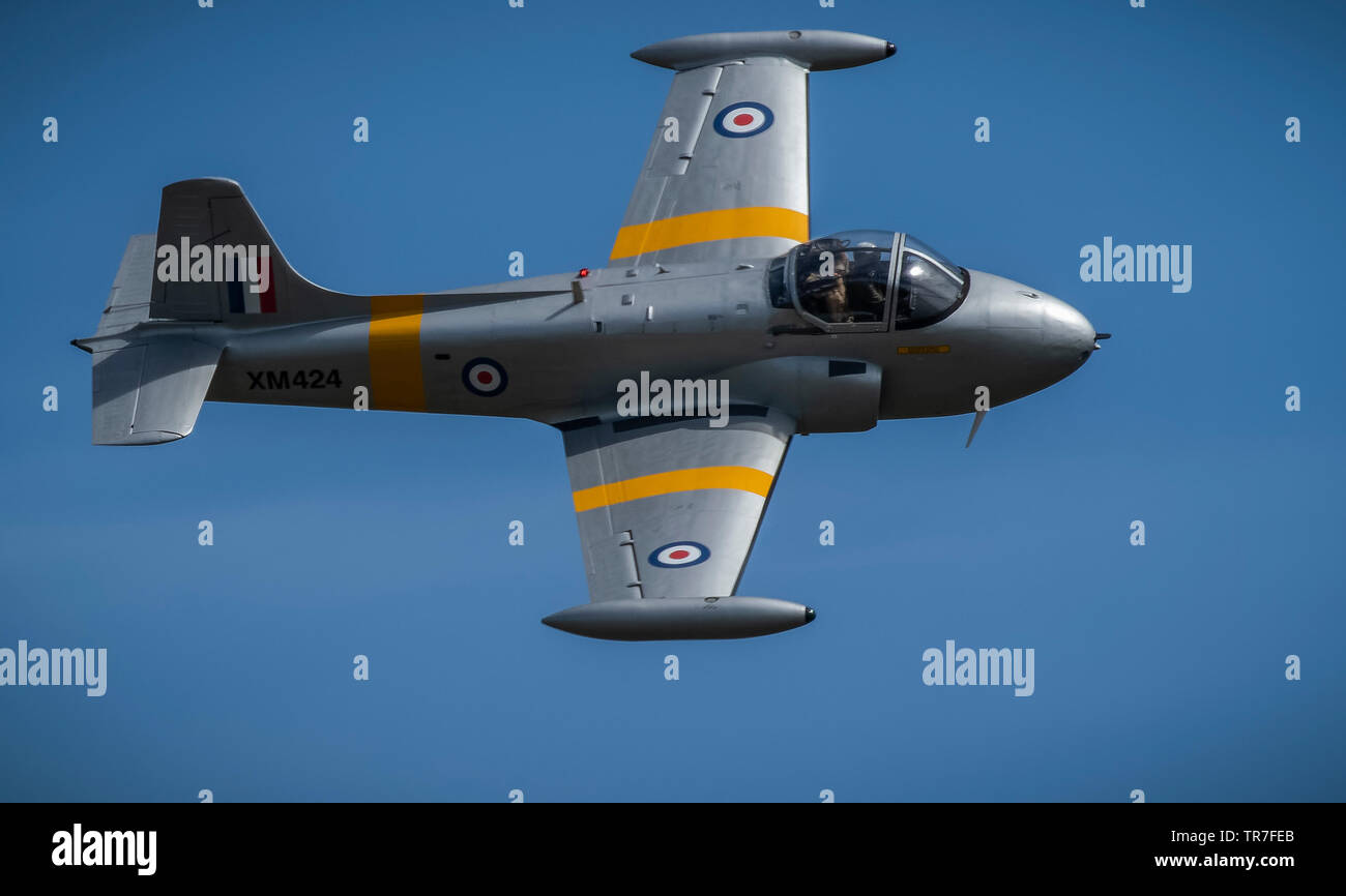 Jet Provost Plane in Flight Stock Photo - Alamy