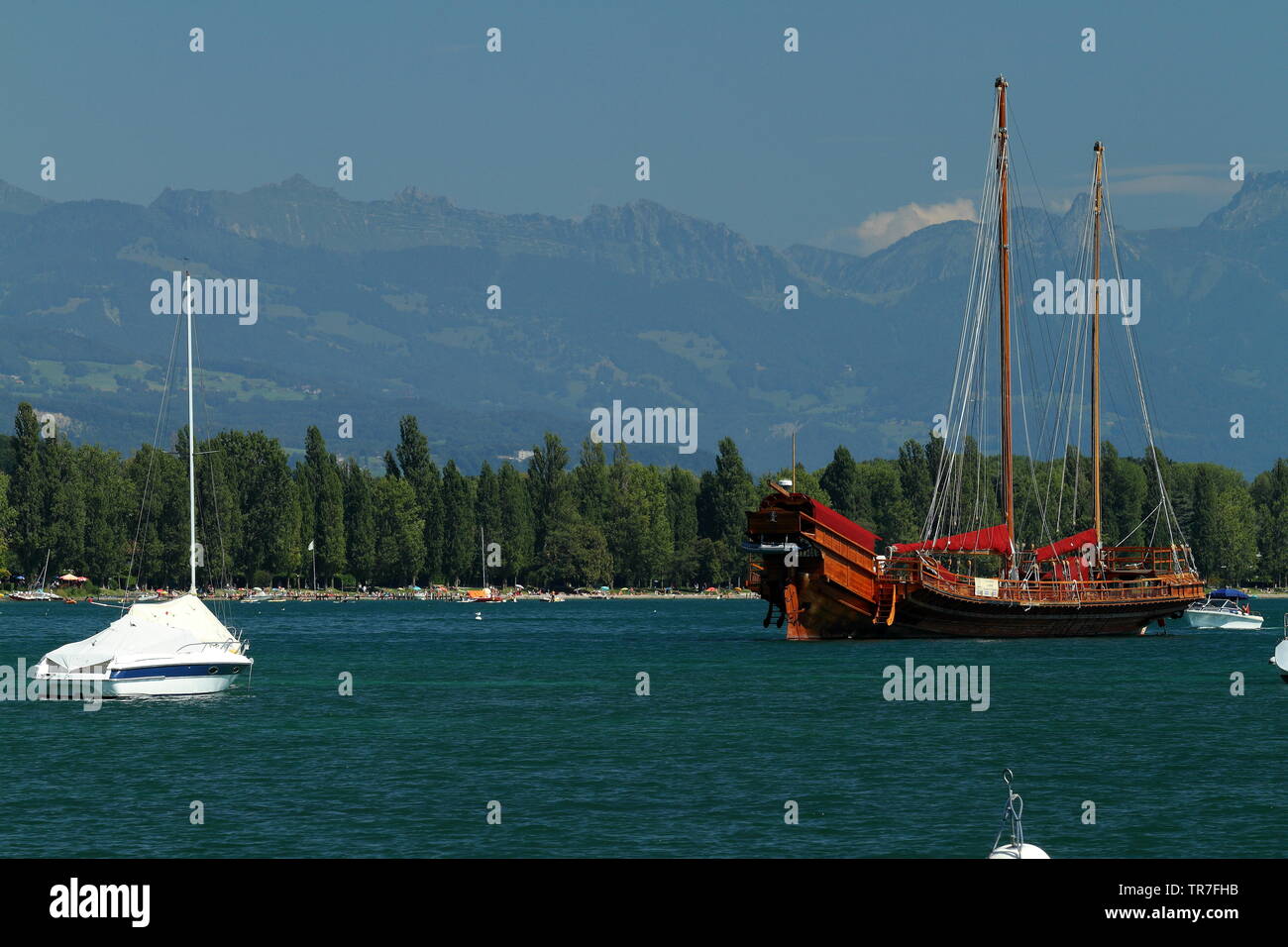 Morges, a town on Geneva Lake Stock Photo - Alamy