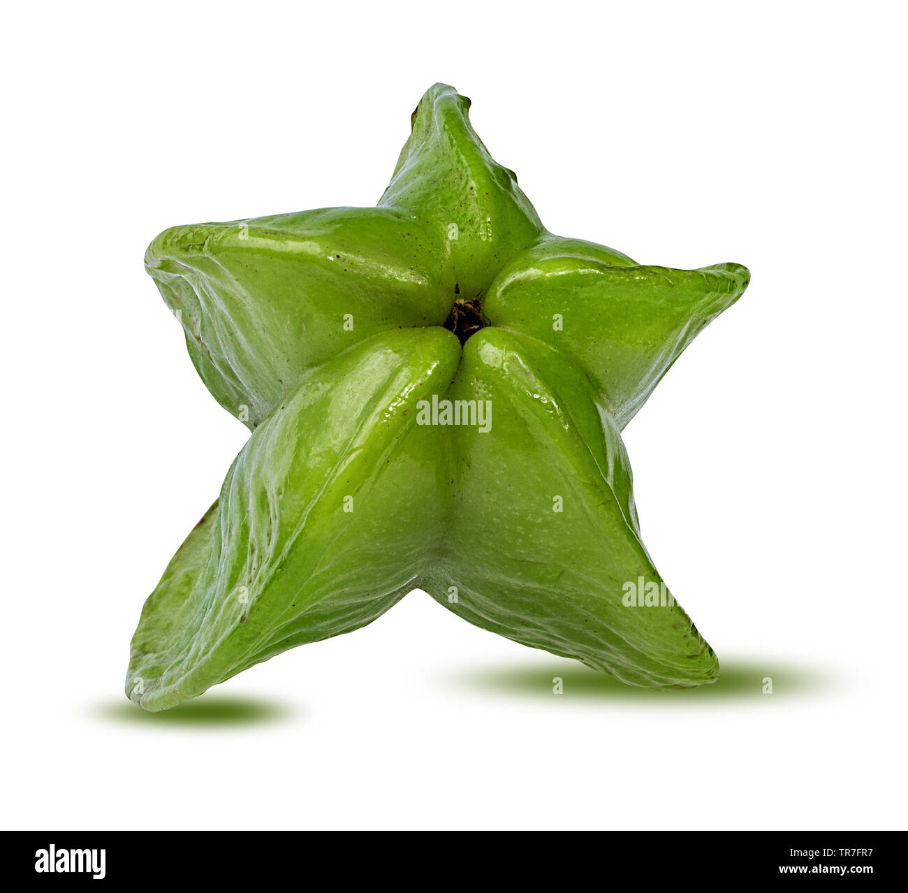 Carambole on white background Stock Photo - Alamy