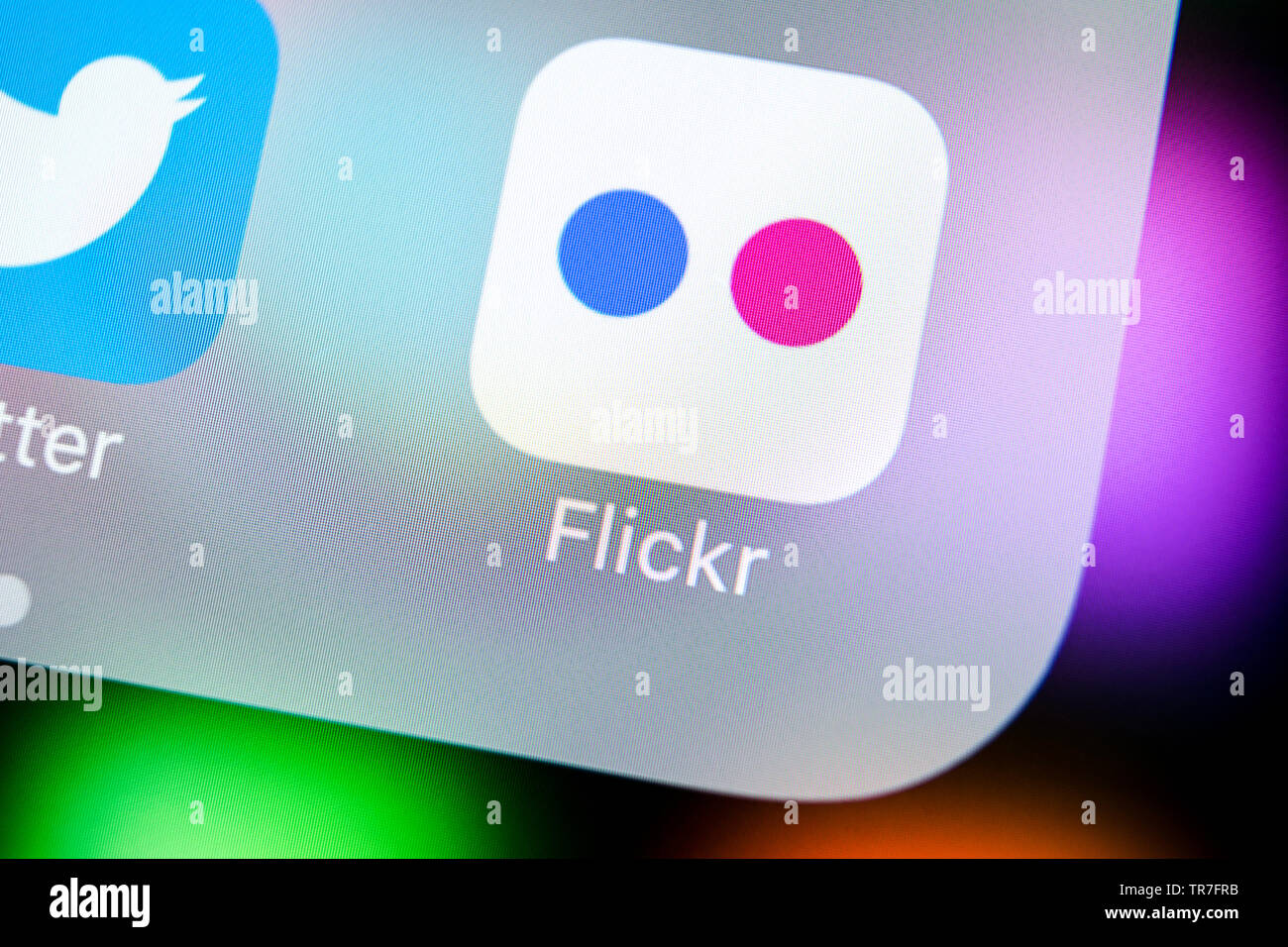 Flickr logo app icon hi-res stock photography and images - Alamy