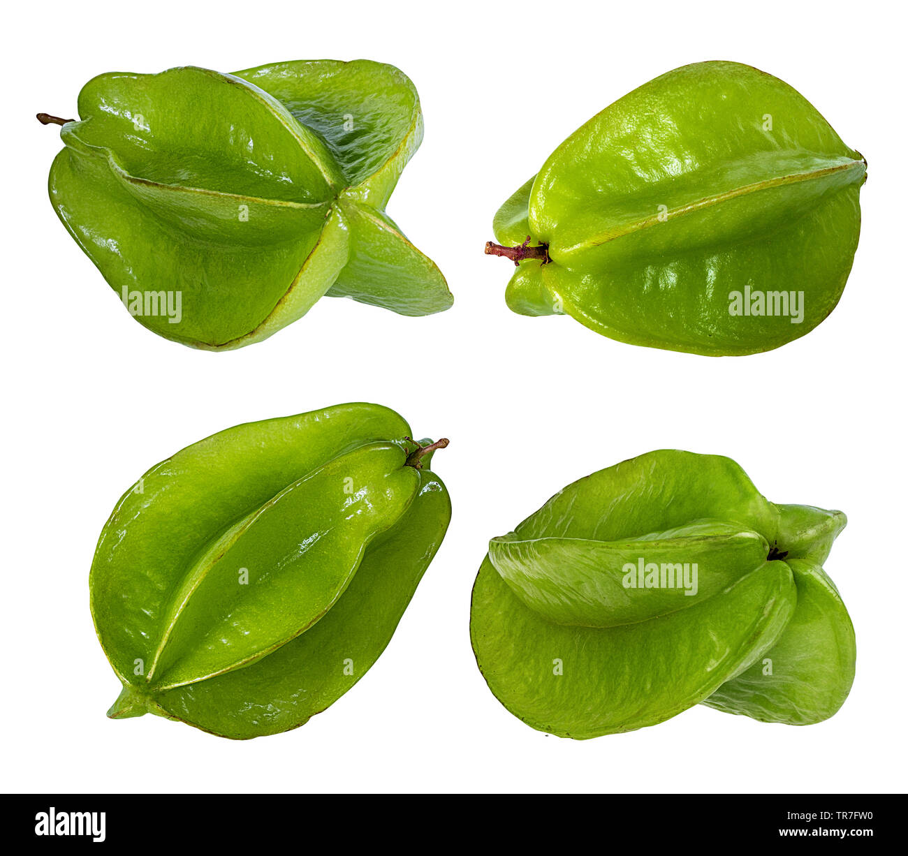 Carambole on white background Stock Photo - Alamy