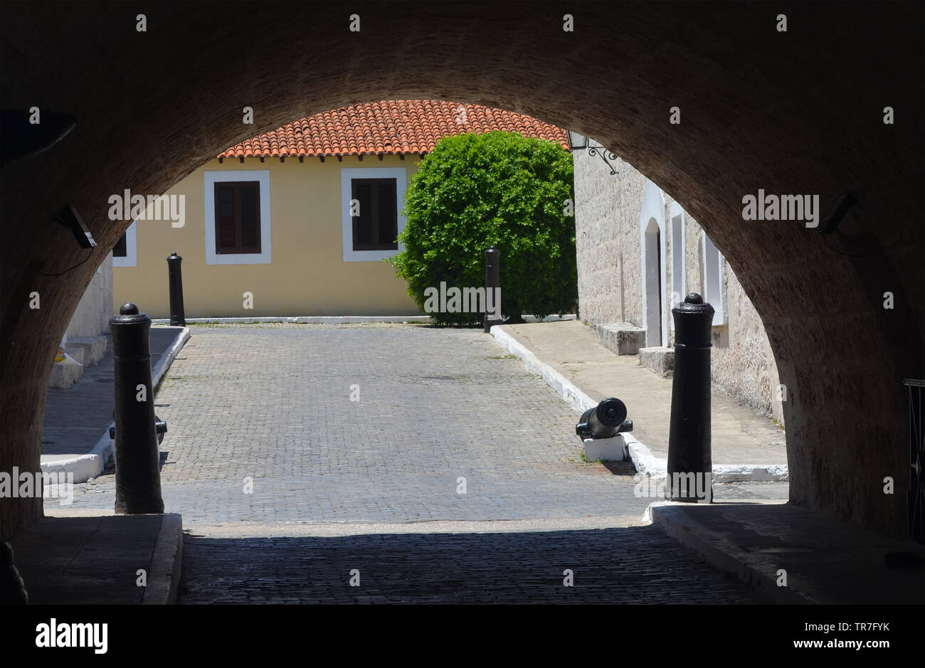 Morro Fortress in Havana Bay, an example of Spanish colonial defensive ...
