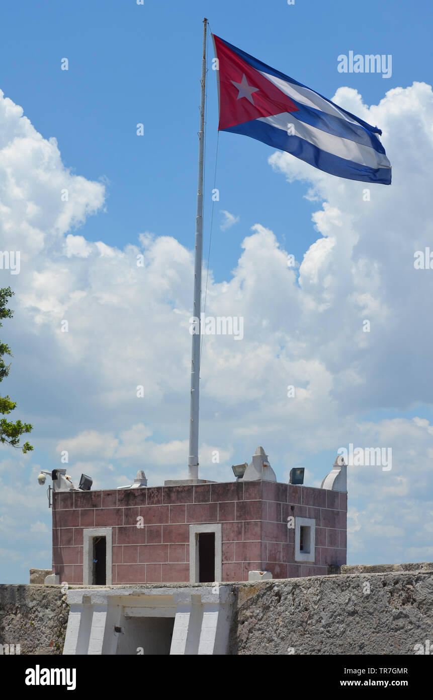 Morro Fortress in Havana Bay, an example of Spanish colonial defensive ...