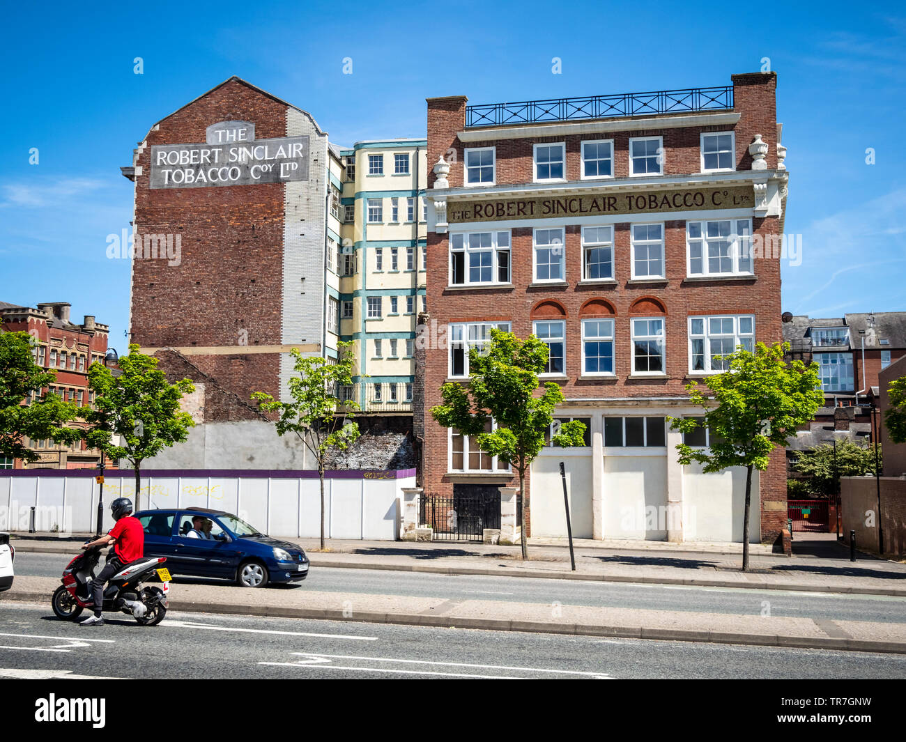 The Robert Sinclair Tobacco building, now apartments, on the junction ...