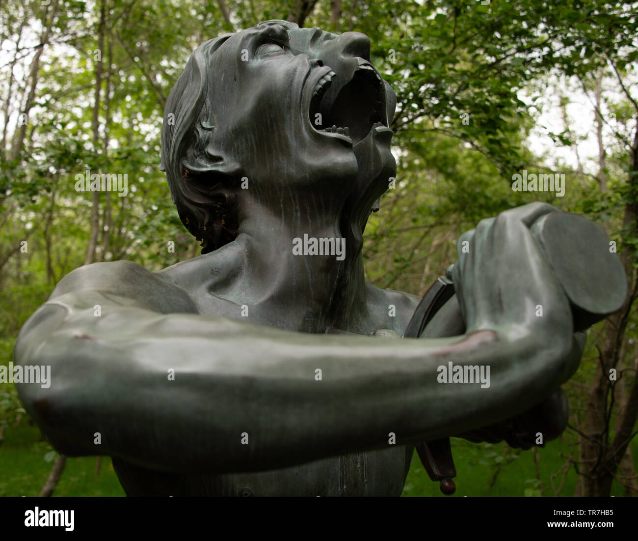 Split Man.The icon of ‘Indecision’.The sculpture symbolizes the awful ...