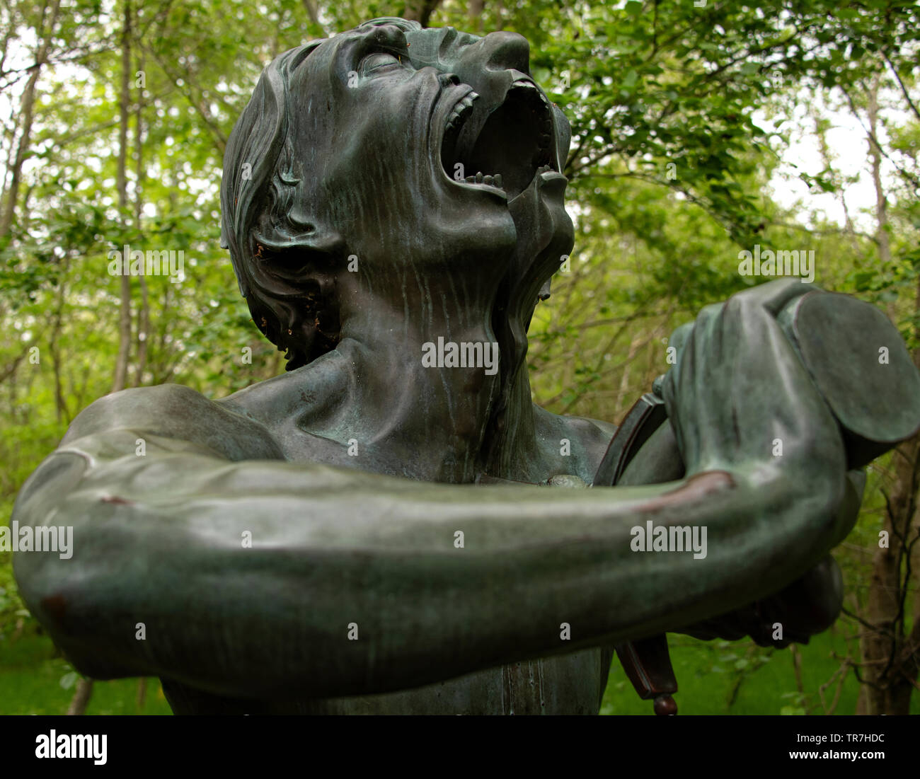 Split Man.The icon of ‘Indecision’.The sculpture symbolizes the awful ...