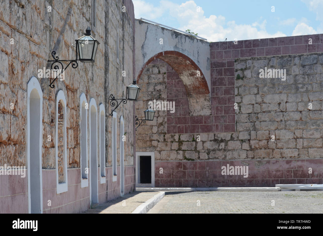 Morro Fortress in Havana Bay, an example of Spanish colonial defensive ...
