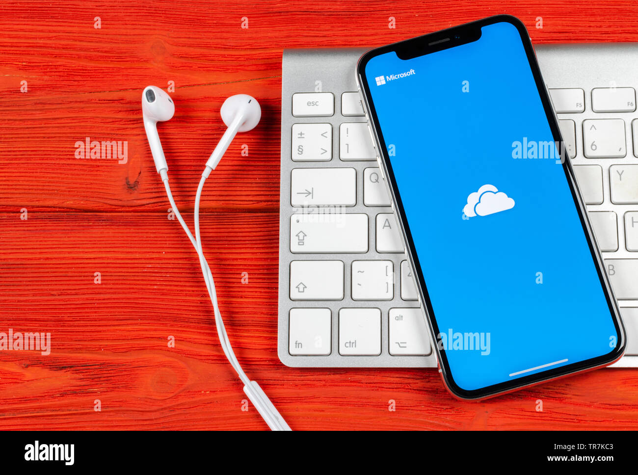 Sankt-Petersburg, Russia, June 2, 2018: Microsoft OneDrive application ...