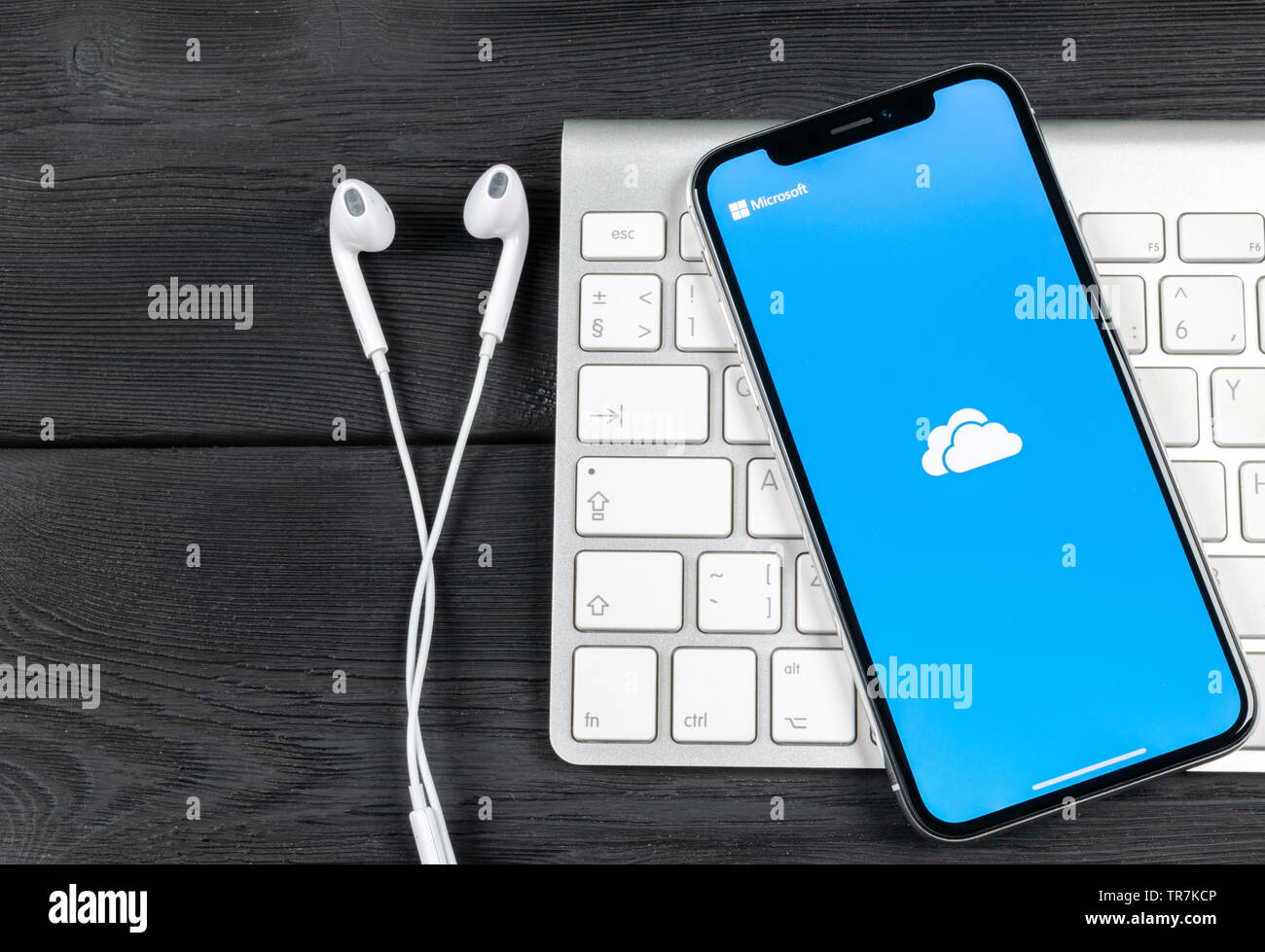 Sankt-Petersburg, Russia, June 2, 2018: Microsoft OneDrive application ...