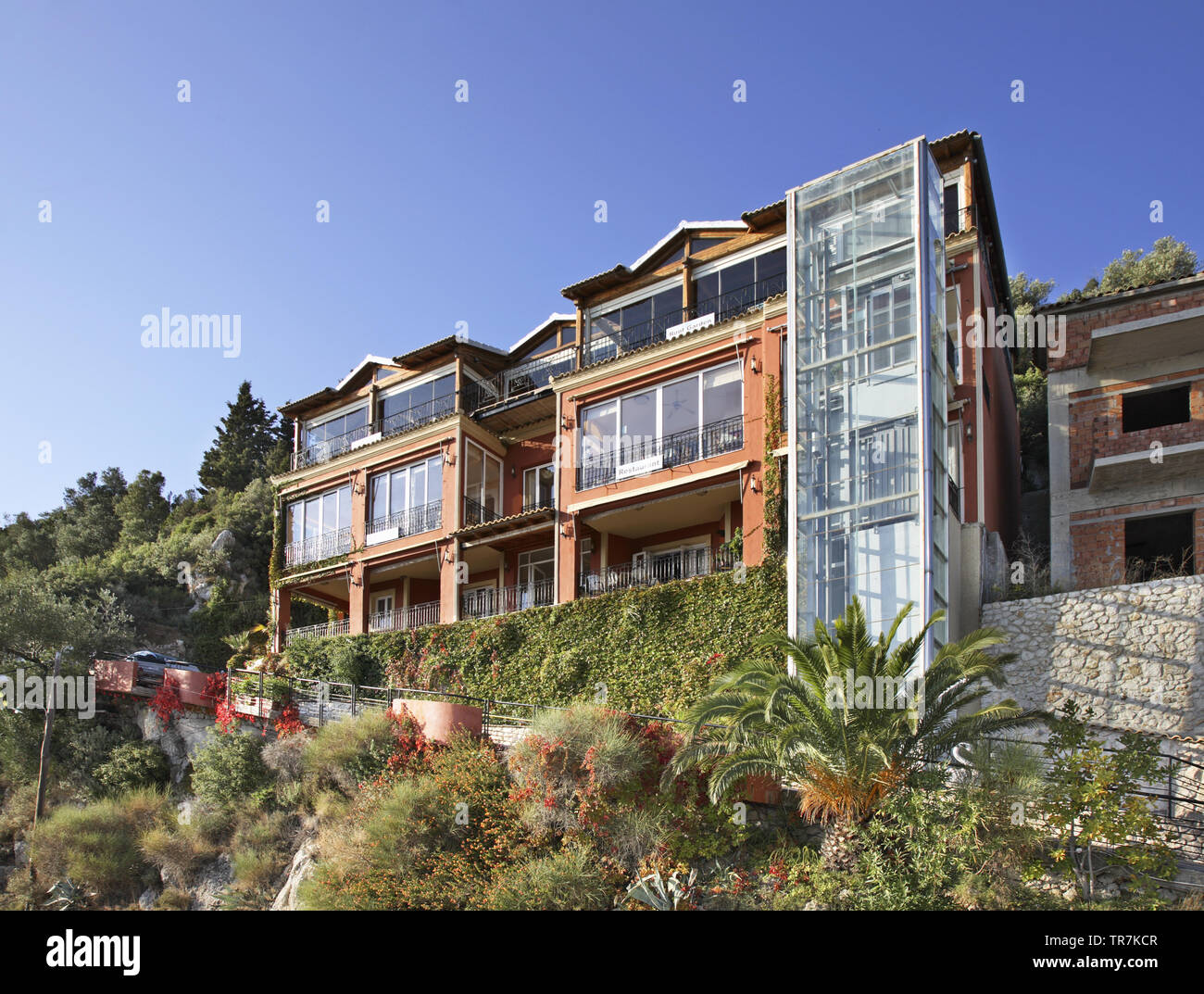 View of Lakones. Corfu island. Greece Stock Photo - Alamy