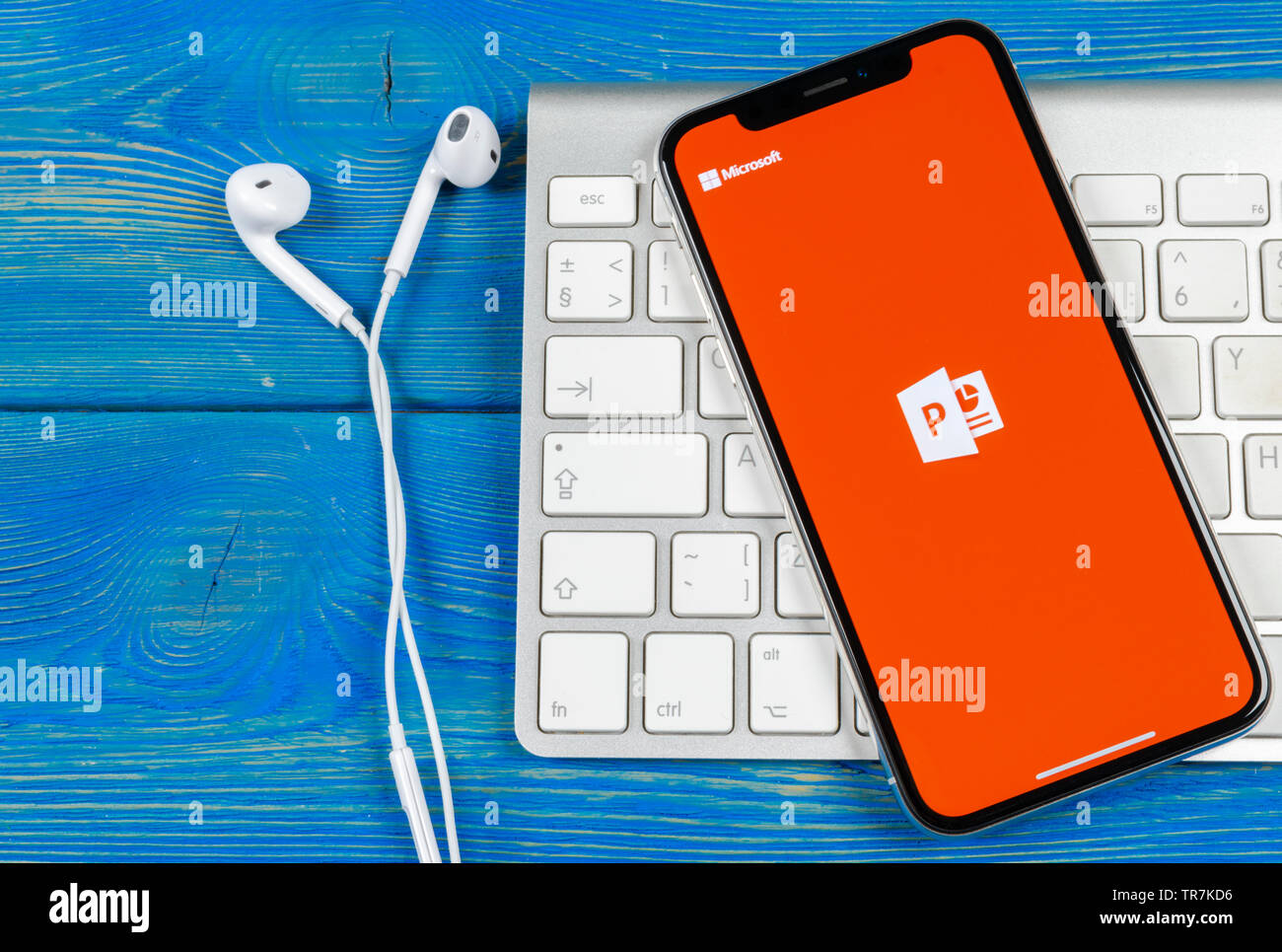 Sankt-Petersburg, Russia, June 2, 2018: Microsoft office Powerpoint ...