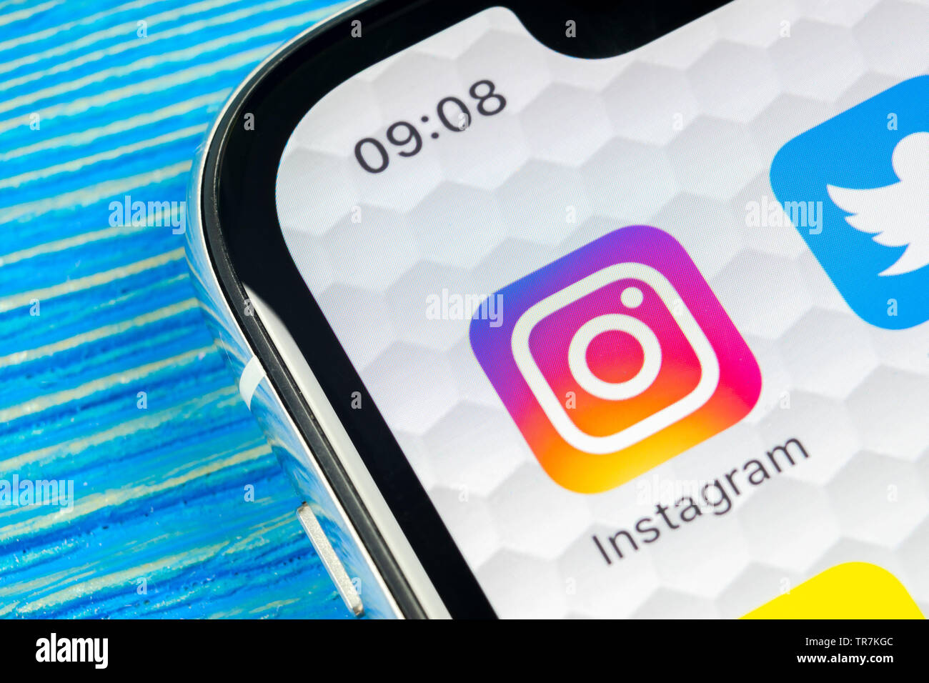 Instagram application menu hi-res stock photography and images - Alamy