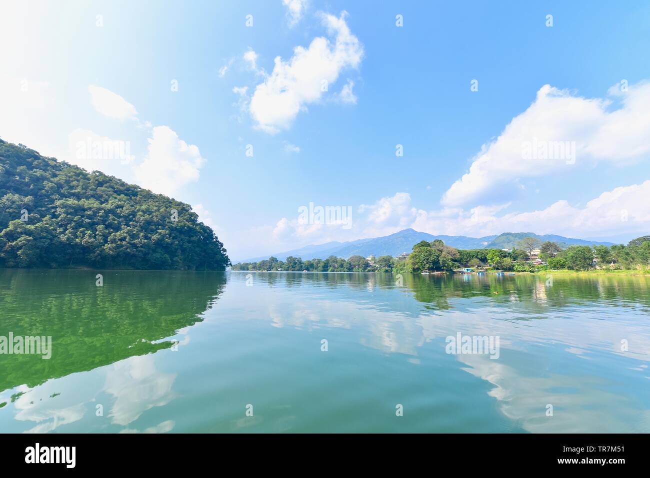 Phewa lake in pokhara hi-res stock photography and images - Alamy