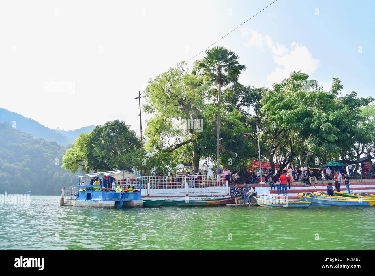 Tal Bahari Temple, a Hindu Temple on a Small Island of Phewa Lake in ...