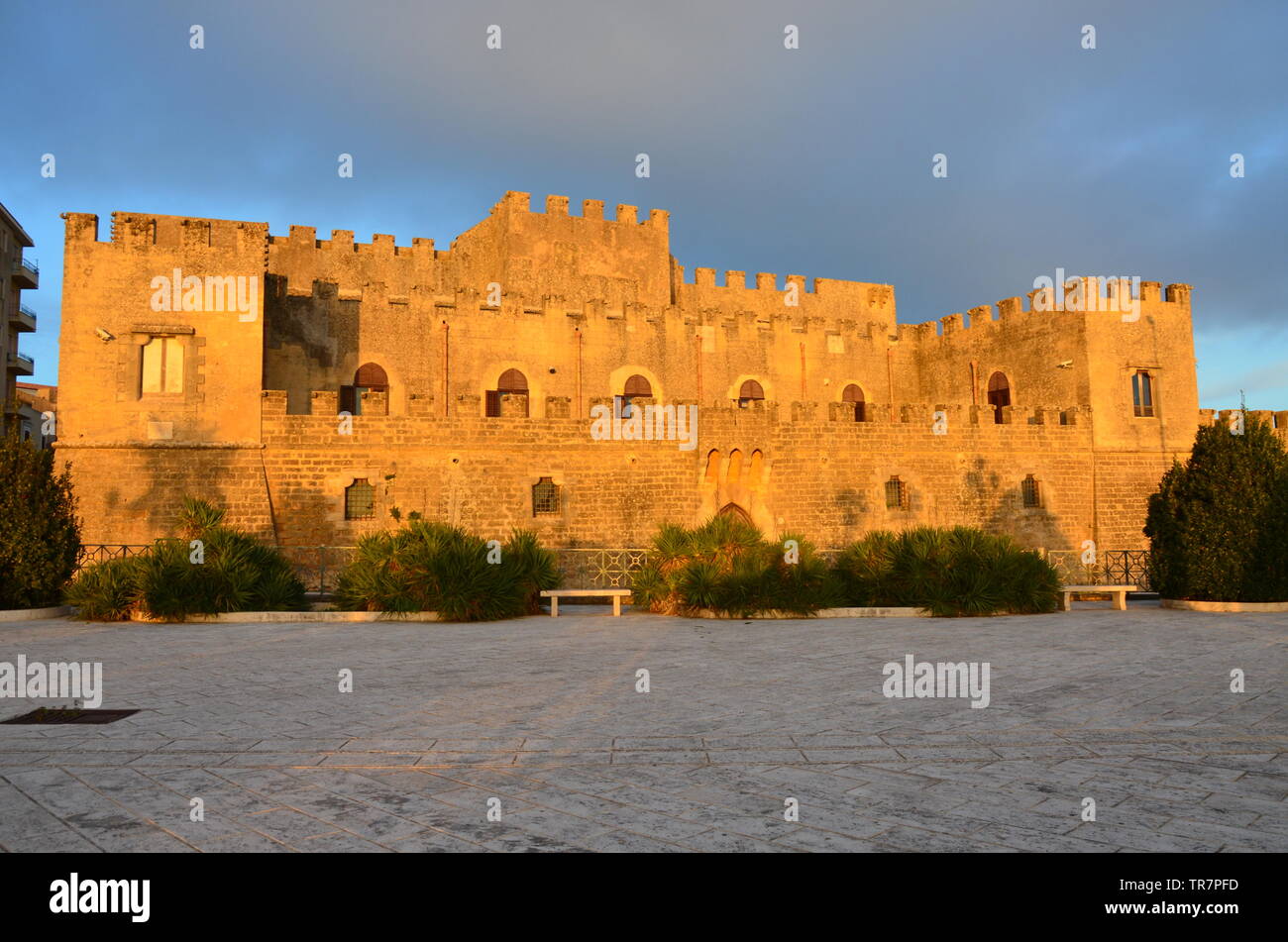 Castle of Partanna, Sicily Stock Photo - Alamy