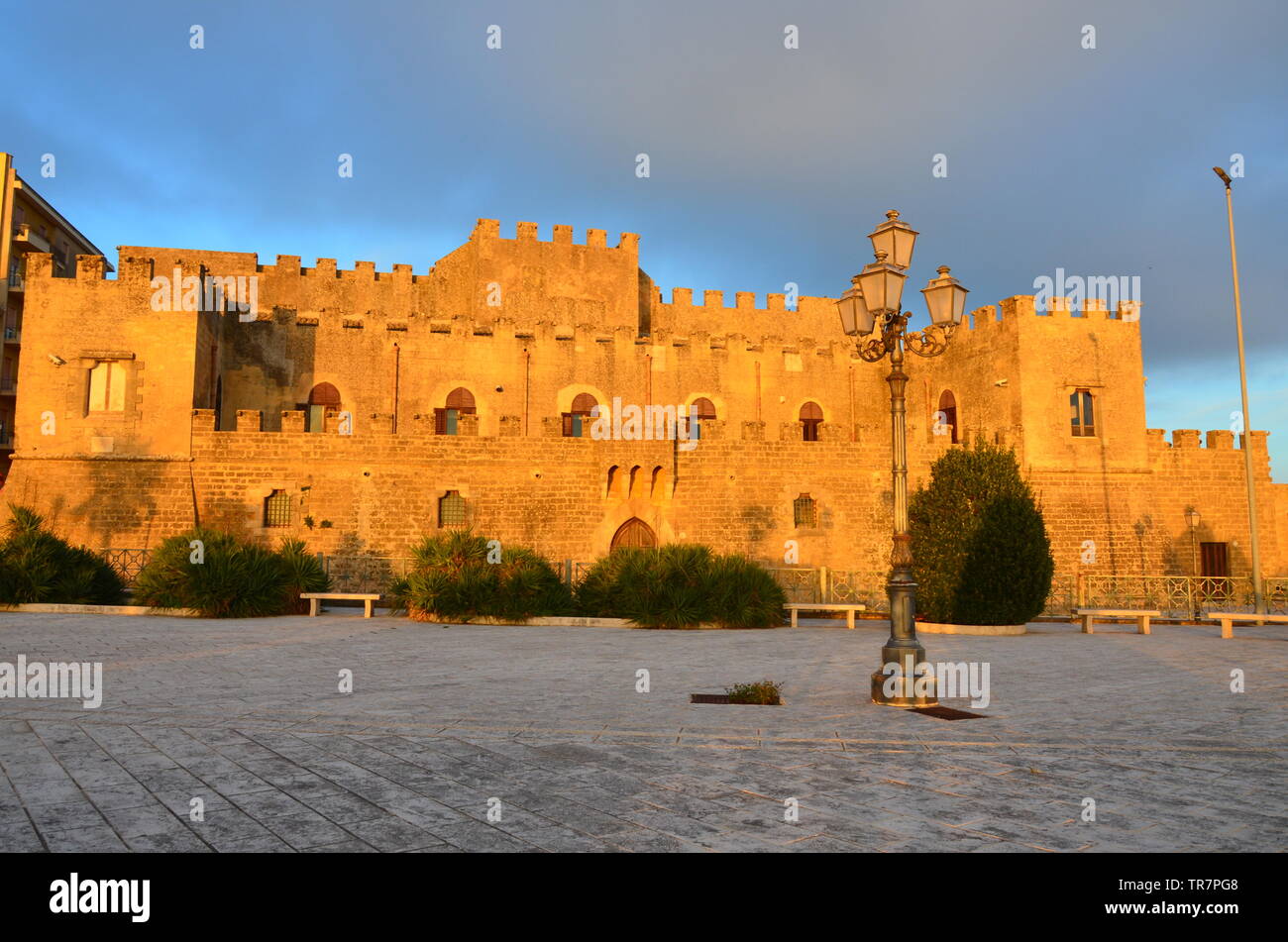 Castle of Partanna, Sicily Stock Photo - Alamy